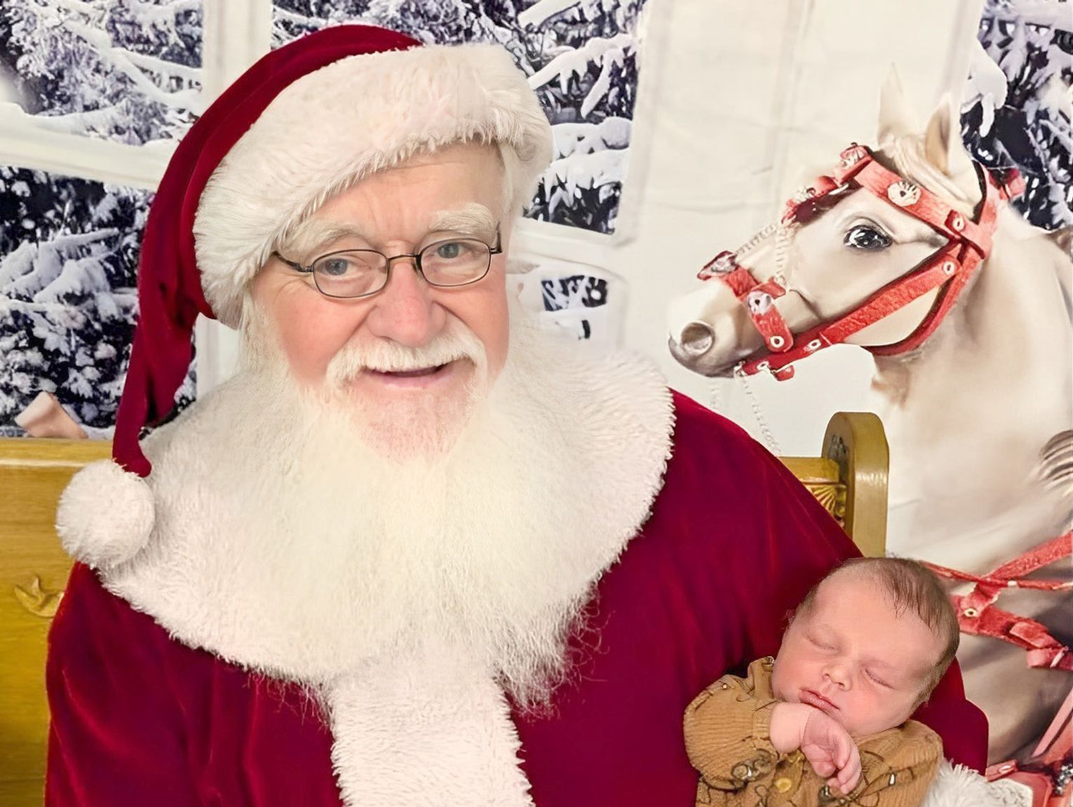 Celebrating with Santa