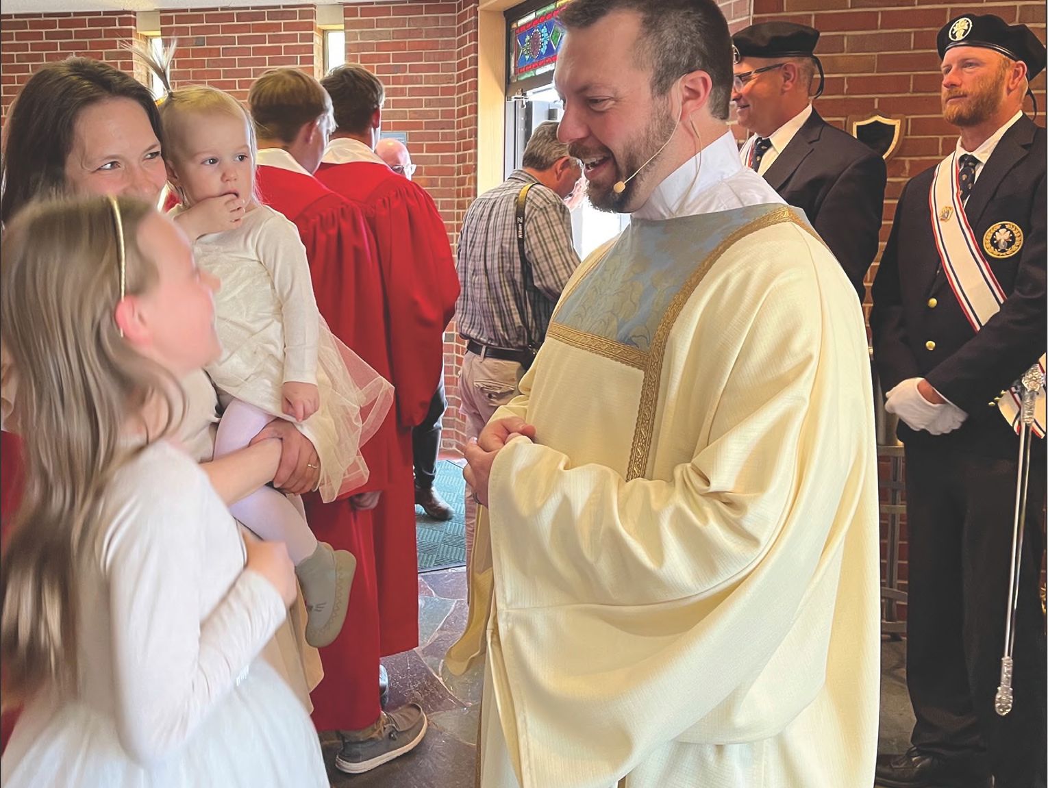 Uhing is ordained as a Deacon